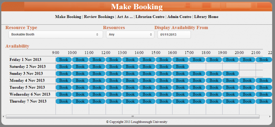New frontend for Booking System | Middleware