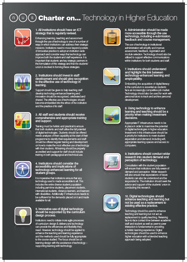 NUS Charter on Technology in Higher Education – Teaching and Learning Blog