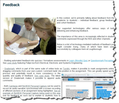 Technologies for delivering feedback – Teaching and Learning Blog