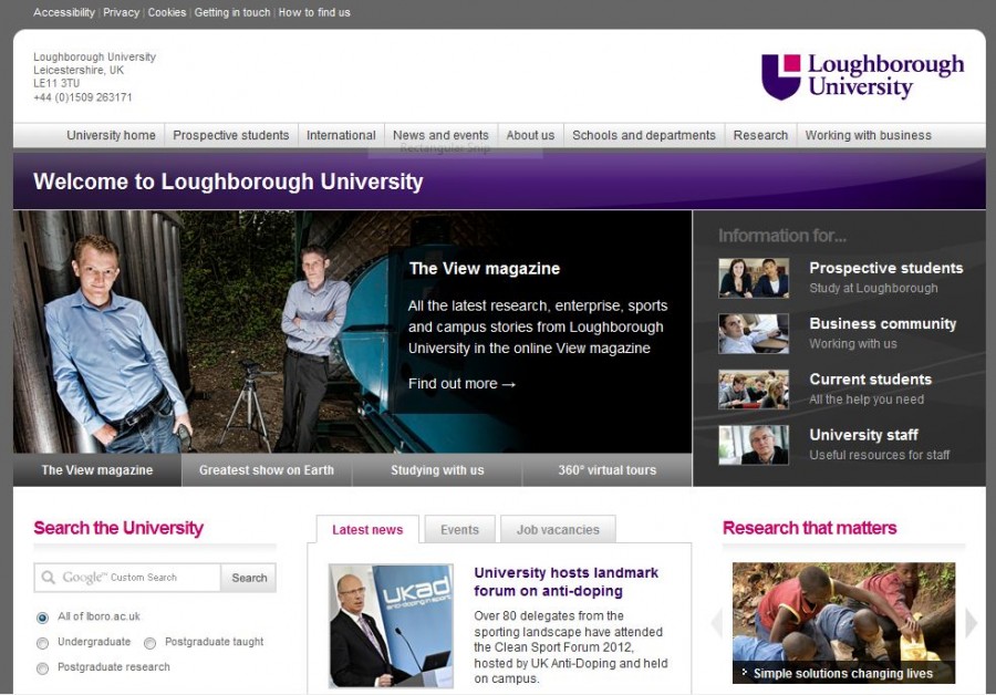 Lboro website – Teaching and Learning Blog
