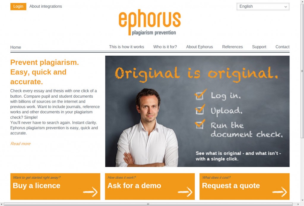 Ephorus – an alternative to Turnitin for originality checking ...