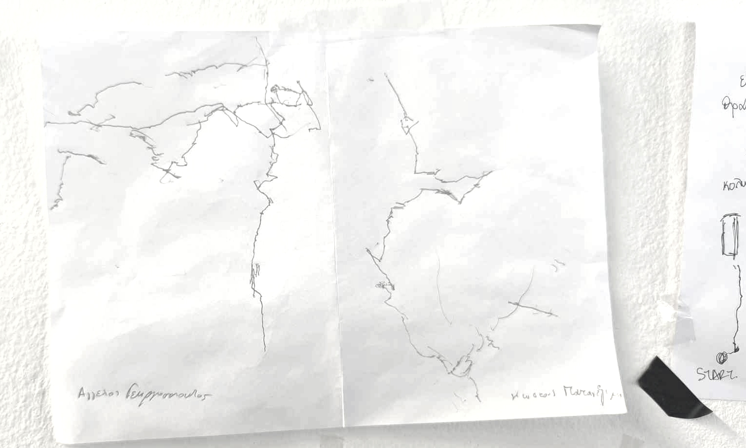 Blind Drawing Performance Anthi Kosma – DRAWING RESEARCH NETWORK